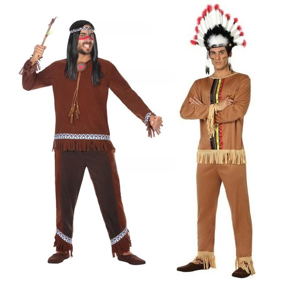 Disfraz Indio Hombre Adulto para Carnaval Fiesta Teatro Cumpleaños ...